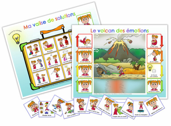 Le volcan des émotions (Fille) - Les pictogrammes